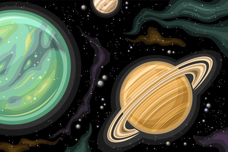 Fantasy space chart Royalty Free Vector Image - VectorStock