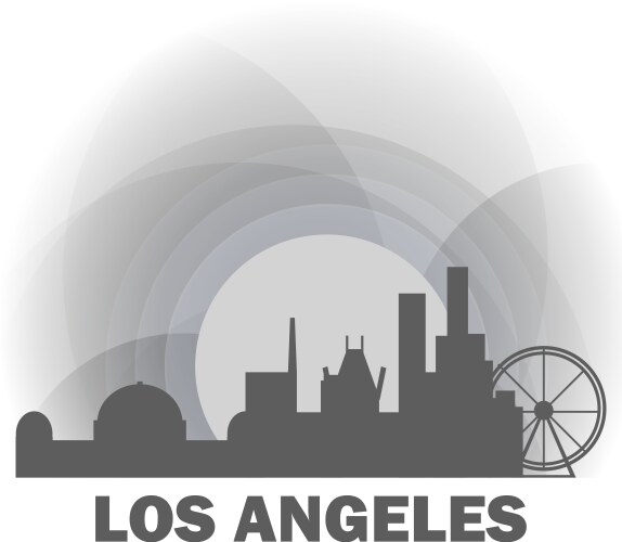Usa los angeles Royalty Free Vector Image - VectorStock
