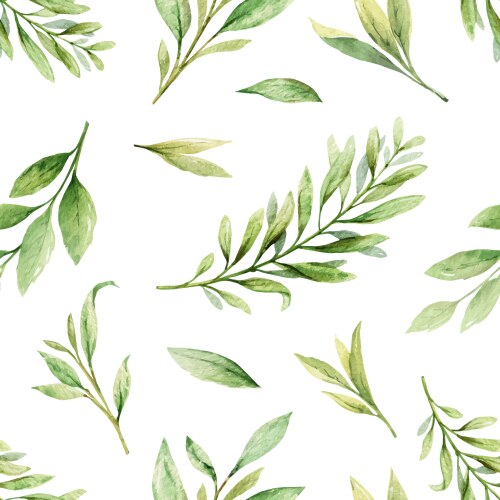 Watercolor seamless pattern pink flowers Vector Image