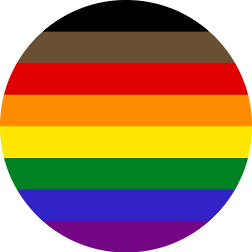 Rainbow flag lgbt symbol on heart Royalty Free Vector Image