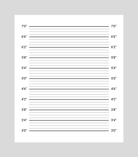 Height chart in jail Vector Images & Graphics for Commercial Use ...