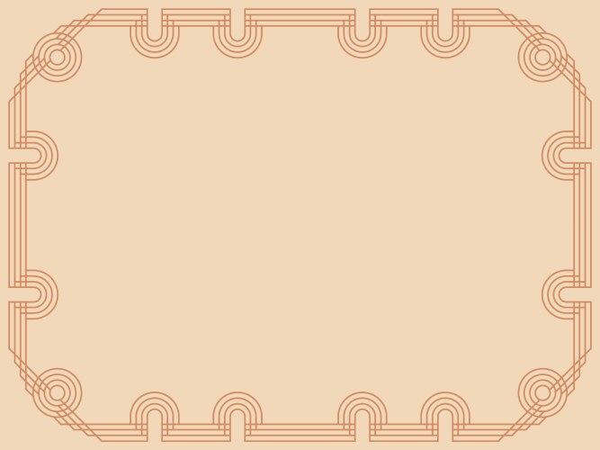 Vintage frame in minimalist style retro Royalty Free Vector