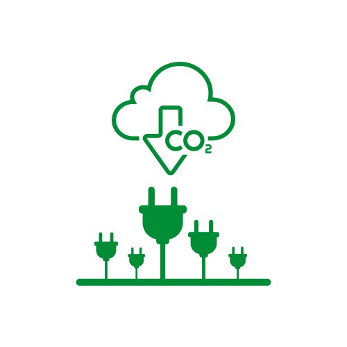 Reducing co2 emissions to stop climate change Vector Image