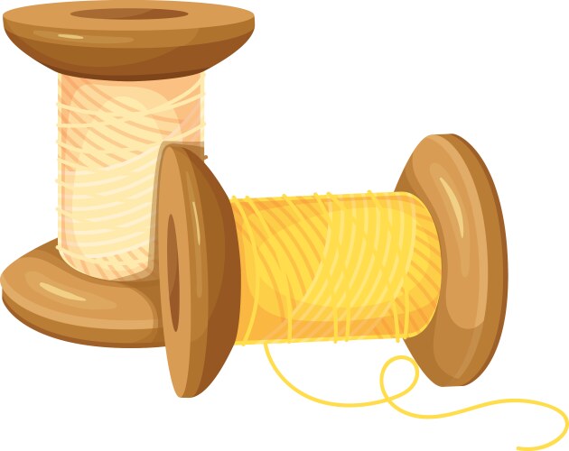 Colored thread reel Royalty Free Vector Image - VectorStock