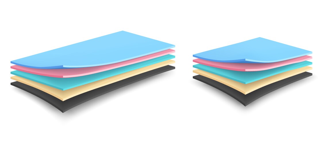 Waterproof material layer for moisturize Vector Image