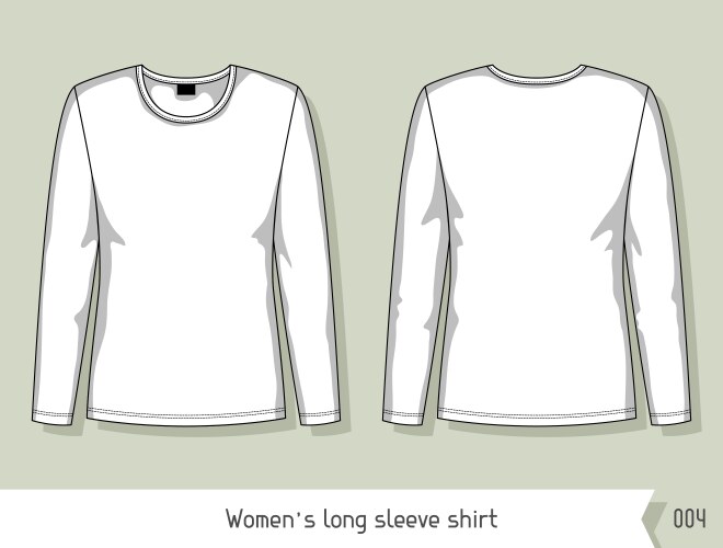 Long Sleeve Shirt Template Ai