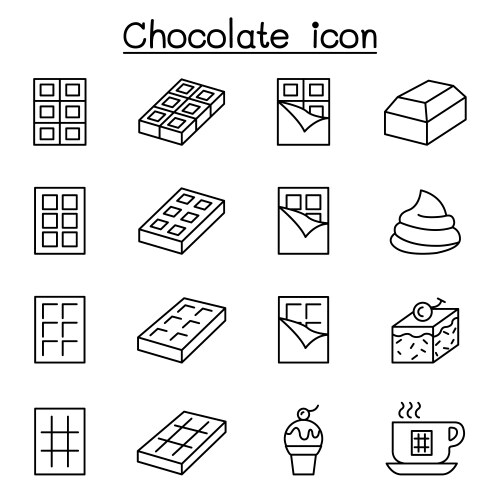 Chocolate bar character cartoon coloring page Vector Image