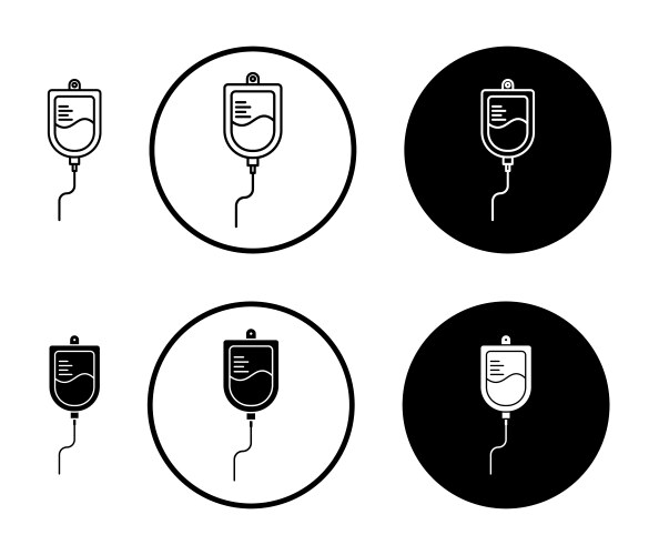 Blood transfusion icon Royalty Free Vector Image