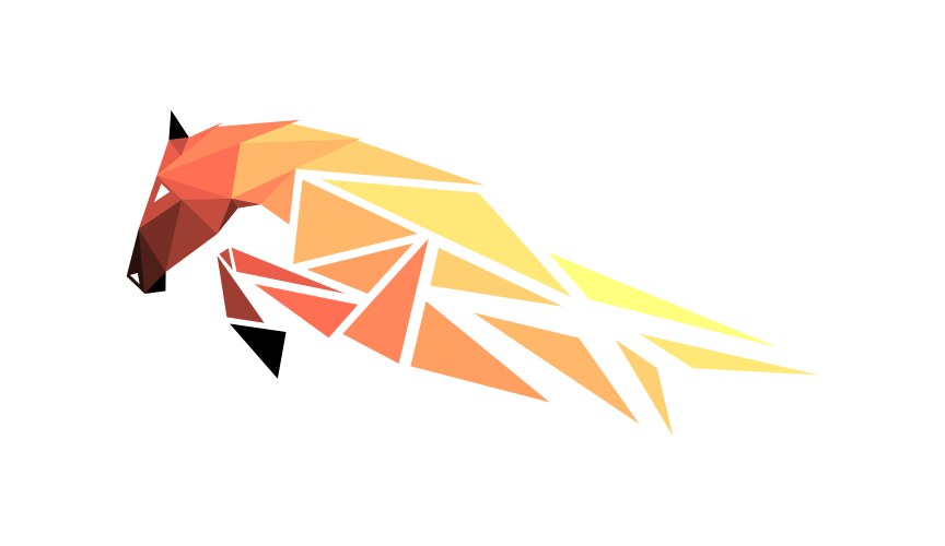 Horse flash logo Royalty Free Vector Image - VectorStock