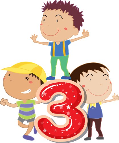 Number 3 Royalty Free Vector Image - VectorStock