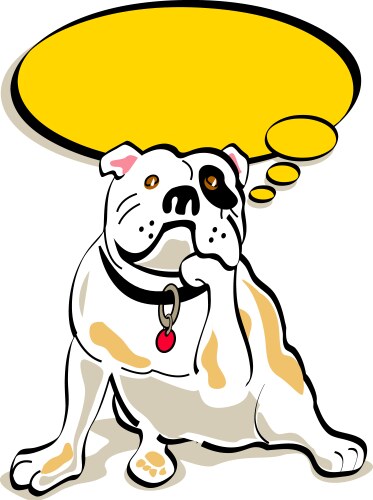 Tracking dog cartoon Royalty Free Vector Image