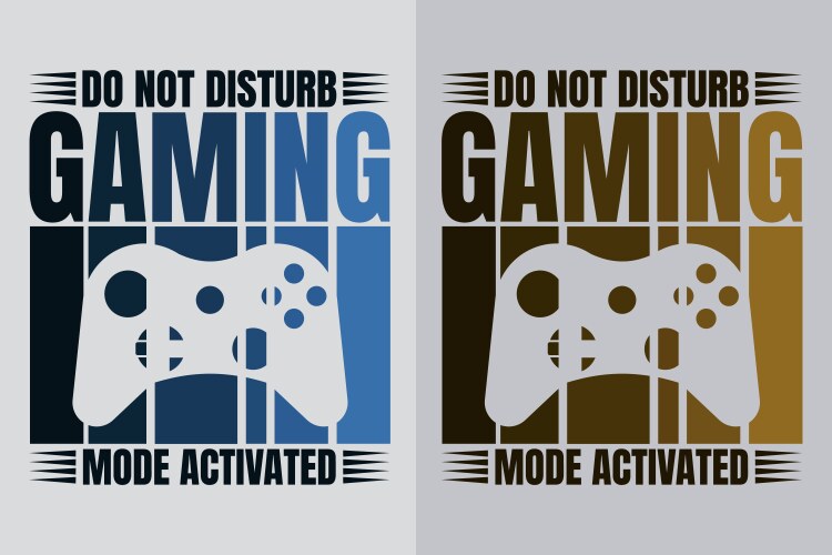 Do not disturb gaming mode activated Royalty Free Vector