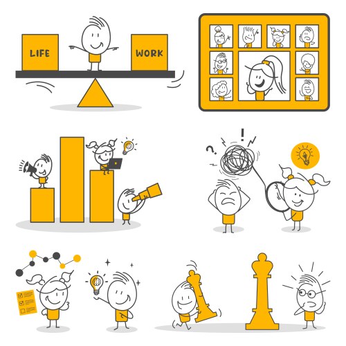 Office Stick Figures Vector Images (over 2,400)