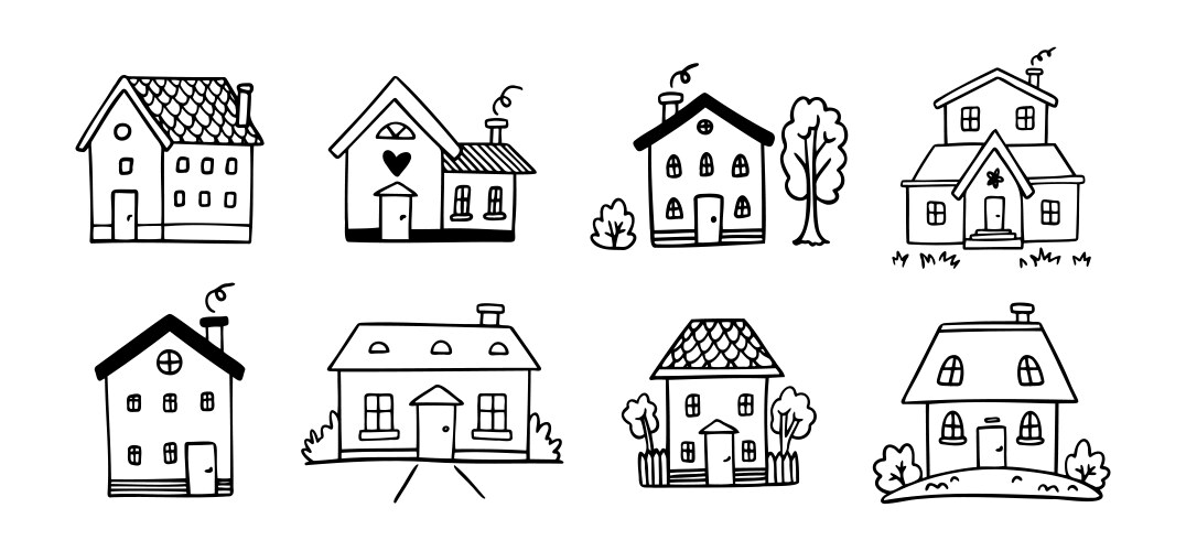 Simple House Outline Vector Images (over 60,000)