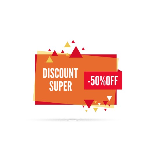 Special offer sign discount logo isolated Vector Image