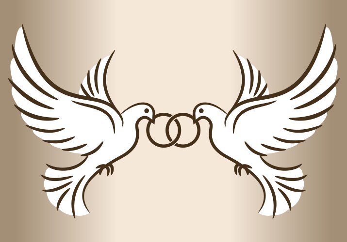 Doves with mail and spray Royalty Free Vector Image