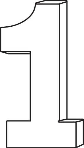 Number One White Vector Images (over 36,000)