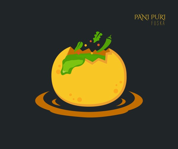 Pani Puri Vector Images (32)