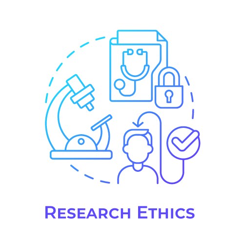 Feasibility studies blue gradient concept icon Vector Image