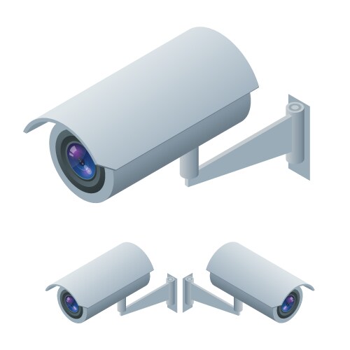 Cctv camera security surveillance system Vector Image