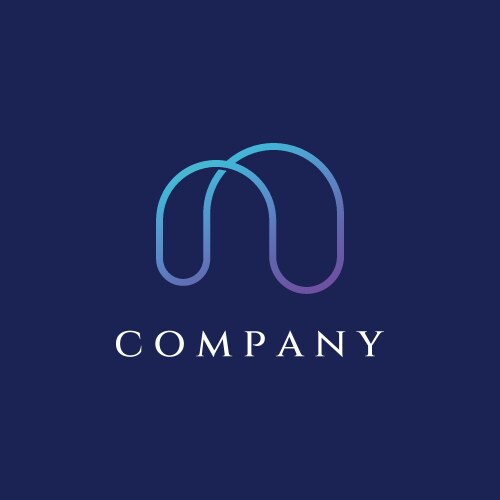 Abstract elements of arch line logo for the Vector Image