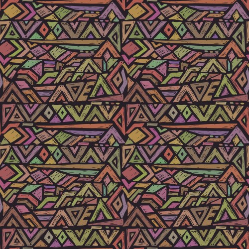 African vibes seamless pattern in ethnic tribal Vector Image