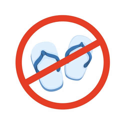 No Slipper Allowed Vector Images (over 100)