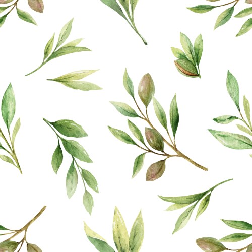 Watercolor seamless pattern pink flowers Vector Image