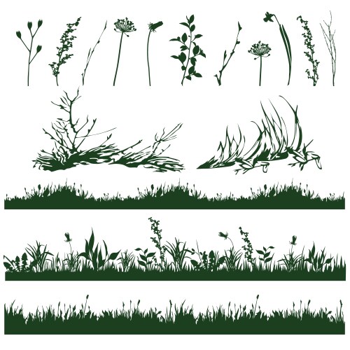Outline Grass Vector Images (over 41,000)