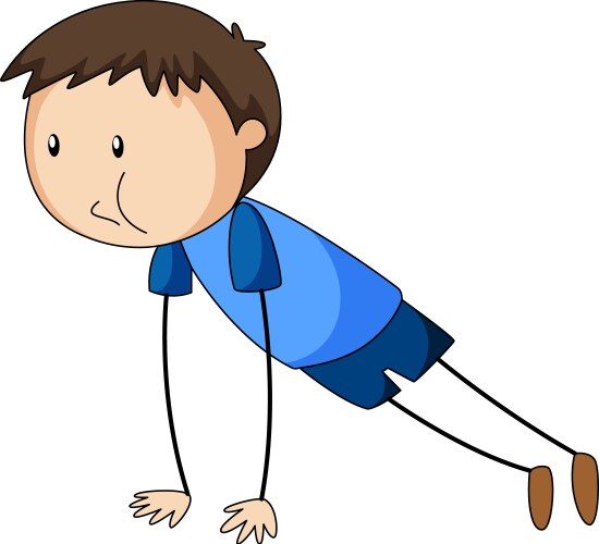 Kid pushing and pulling Royalty Free Vector Image