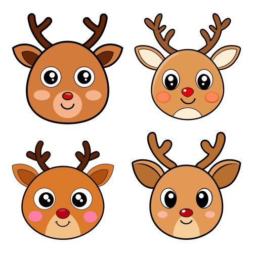 Christmas Reindeer Clipart Vector Images (over 2,300)