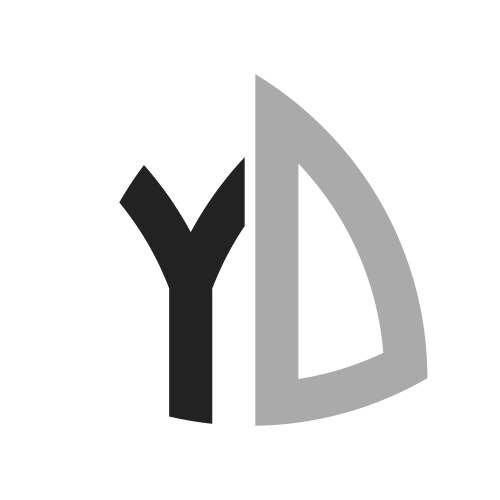 Modern letter yo logo for corporate business Vector Image