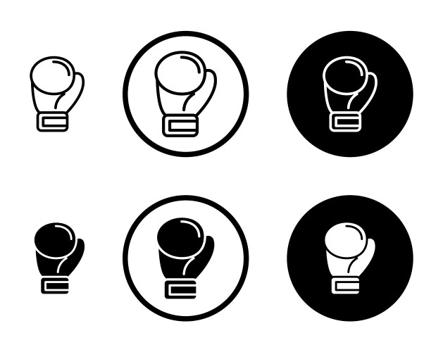 Boxing glove icon Royalty Free Vector Image - VectorStock