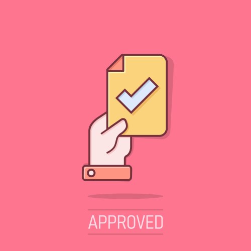Cartoon Correct Tick Vector Images (over 1,400)