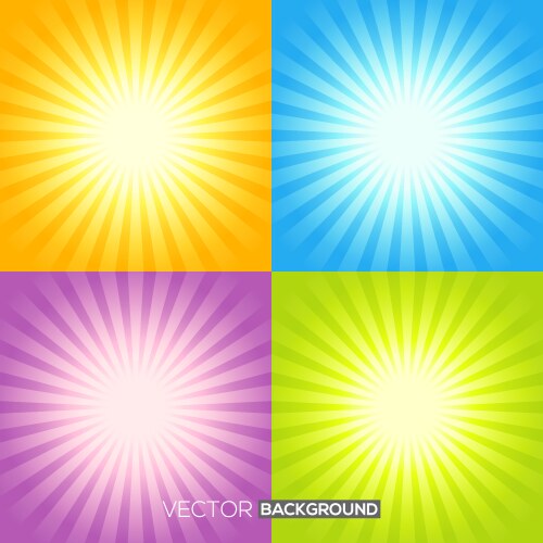 Colorful bursting backgrounds Royalty Free Vector Image