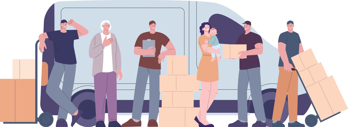 Delivery man Royalty Free Vector Image - VectorStock