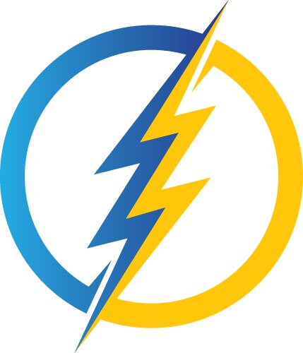 Flazz electric logo Royalty Free Vector Image - VectorStock