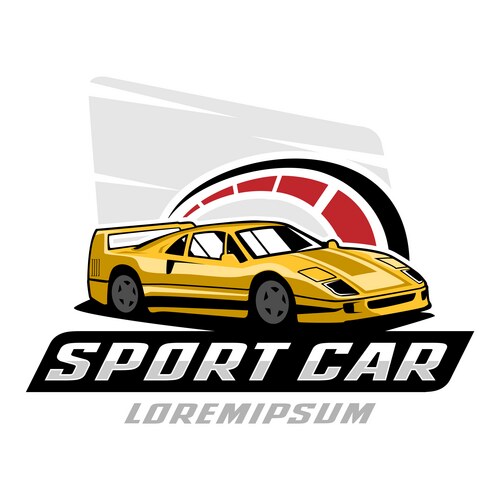 Racing Car Logo Concept – Royalty-Free Vector | VectorStock