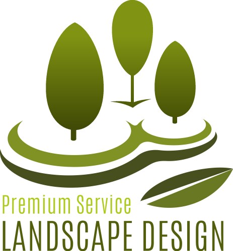 Tree landscape logo Royalty Free Vector Image - VectorStock