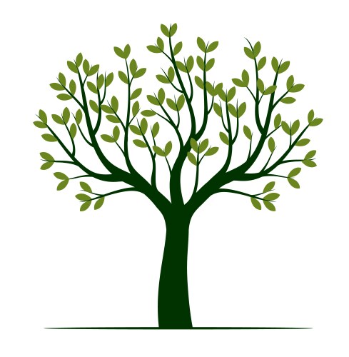 India yoga leaf tree Royalty Free Vector Image