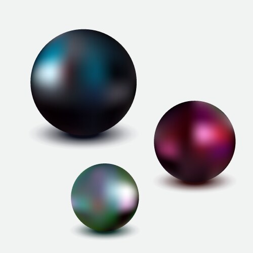 Metallic sphere realistic Royalty Free Vector Image