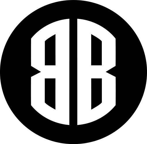 Letter b icon alphabet symbol Royalty Free Vector Image