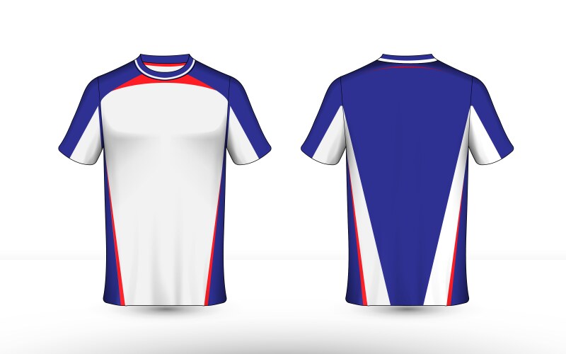 Blue and white layout e-sport t-shirt design Vector Image