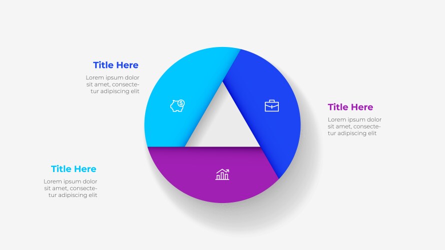 Circle Infographic Three Vector Images (over 10,000)