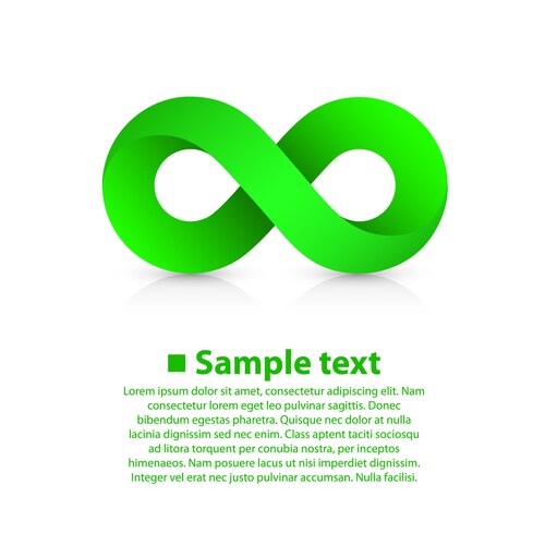 Green Infinity Symbol – Royalty-Free Vector | VectorStock