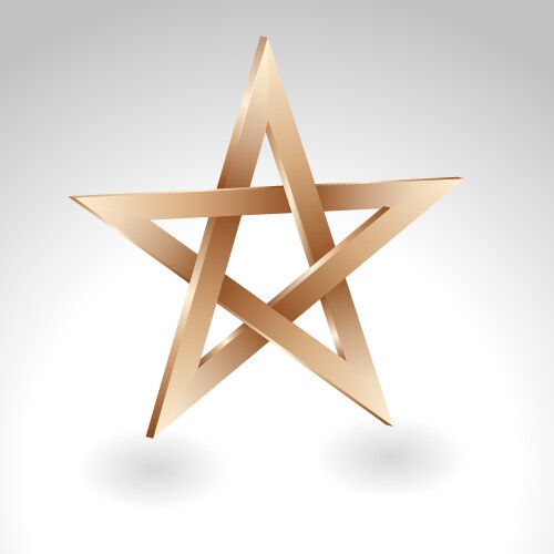 Graffiti sprayed satan pentagram in black Vector Image