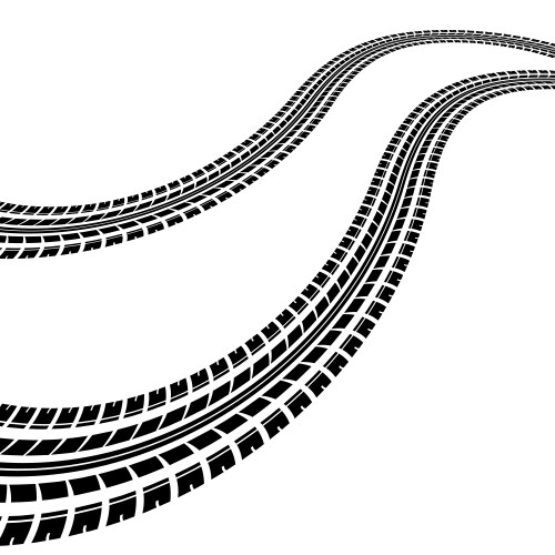 Tire tracks Royalty Free Vector Image - VectorStock