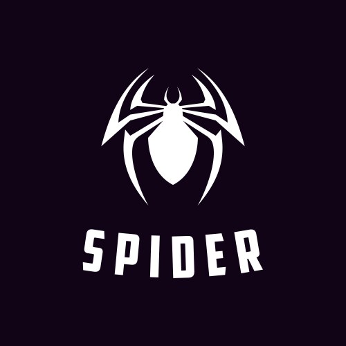 Spider logo Royalty Free Vector Image - VectorStock