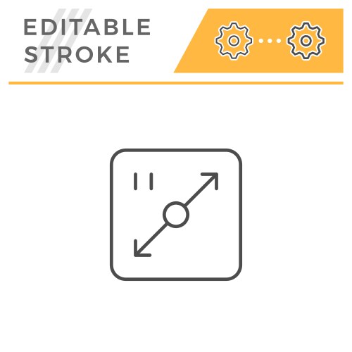 Residential area simple line icon symbol Vector Image