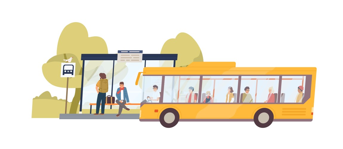 Bus Stop Cartoon Vector Images (over 2,900)